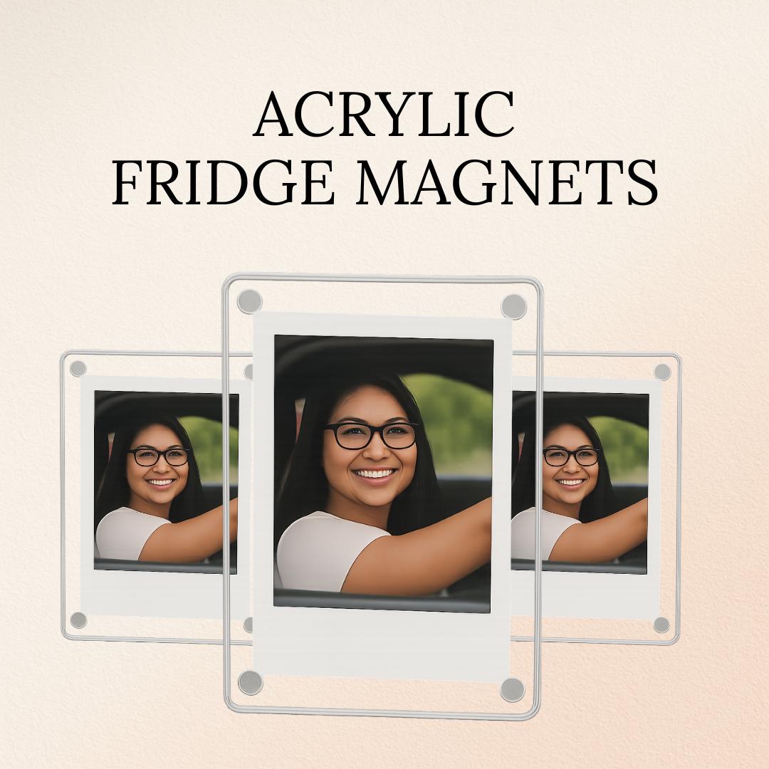 Acrylic Fridge Magnets | Custom Photo Magnet Frames – Little Moments