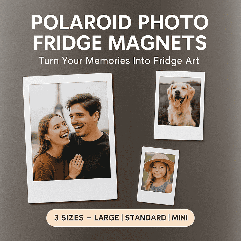 Polaroid Photo Fridge Magnets | Custom Photo Refrigerator Magnets ...